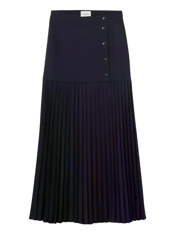 Claudie Pierlot Pleated A-line Skirt - Blue