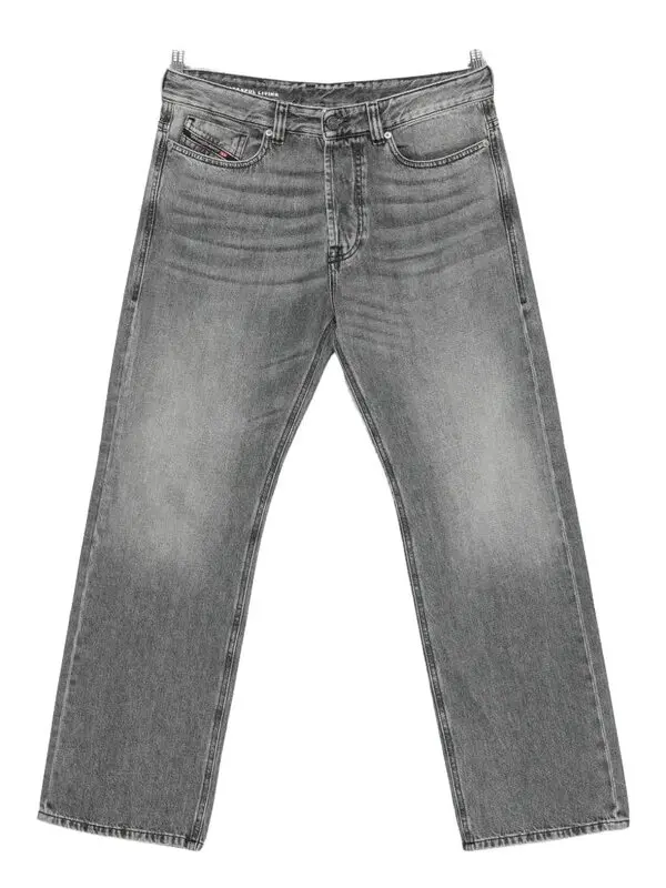 DIESEL® Faded Straight-leg Jeans - Grey