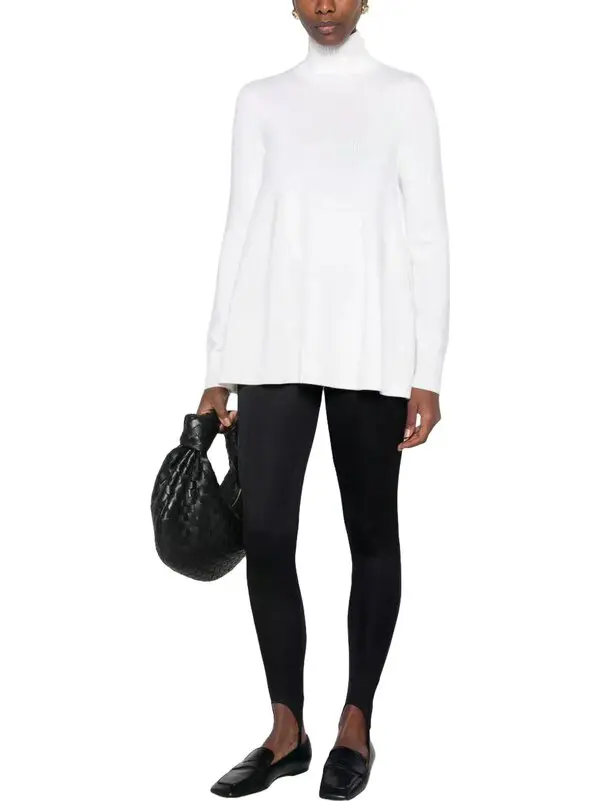 TOTEME Ribbed Knit Turtleneck Sweater - Neutrals