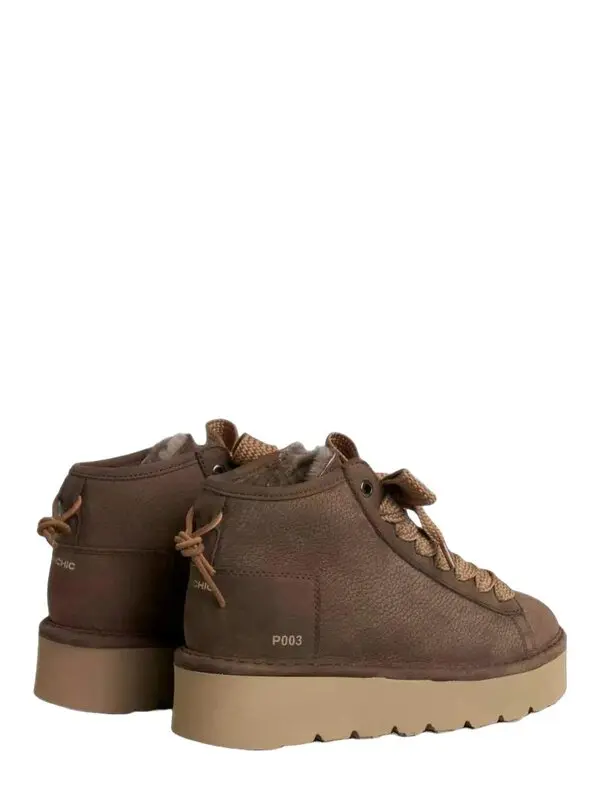 PANCHIC P003 Nubuck Leather Sneakers - Brown