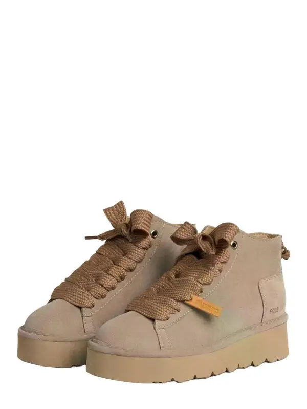 PANCHIC Platform Suede Sneakers - Neutrals
