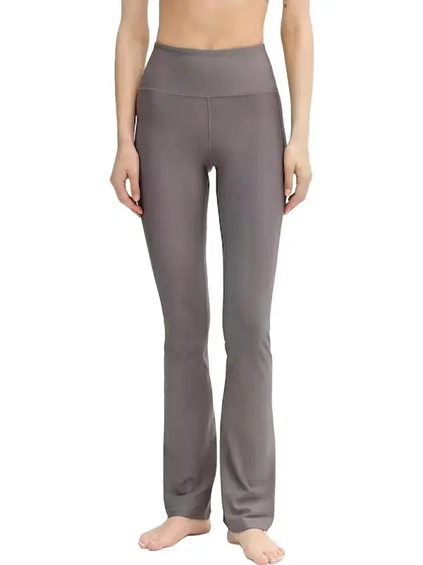 CASALL Logo Print Flared Performance Trousers - Grey