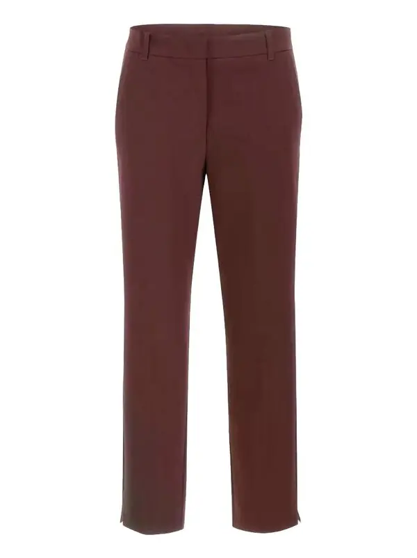 Marella Side-slit Trousers - Red