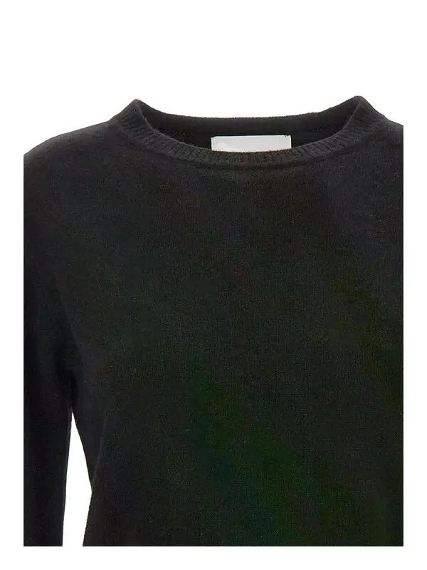 KAOS Ruffle-trim Sweater - Black