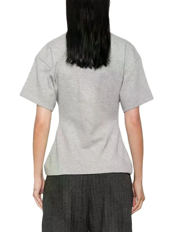 LA PISCINE Fitted Short-sleeve T-shirt - Grey