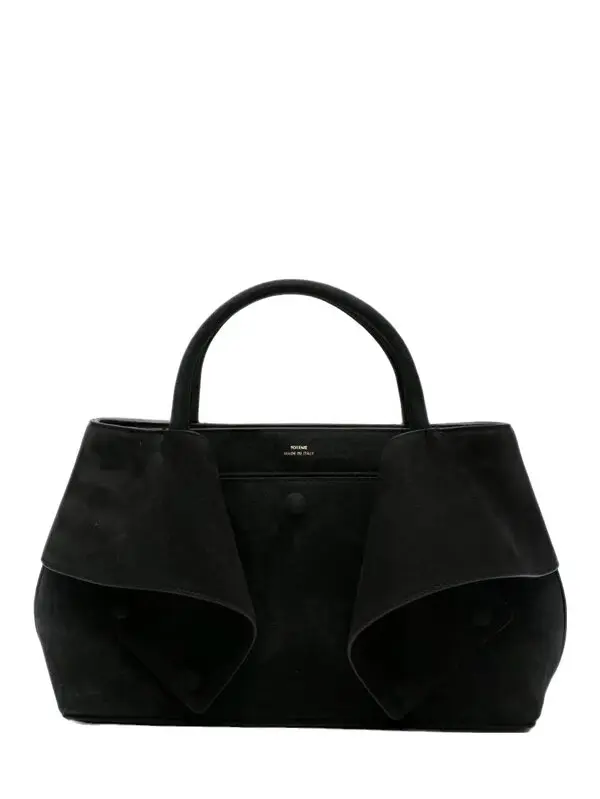 TOTEME Mercer Nubuck Leather Tote Bag - Black
