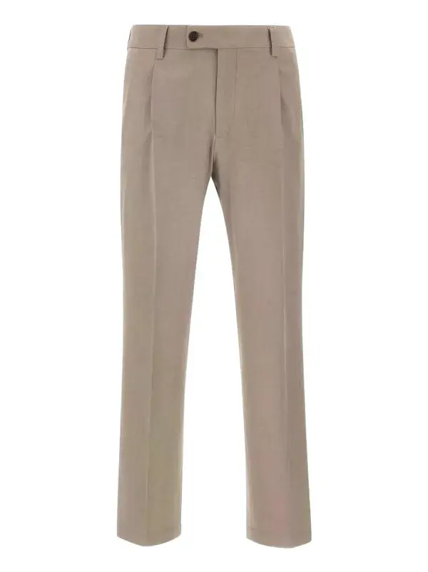 DEVORE INCIPIT Devoré Pleated Straight-leg Trousers - Neutrals