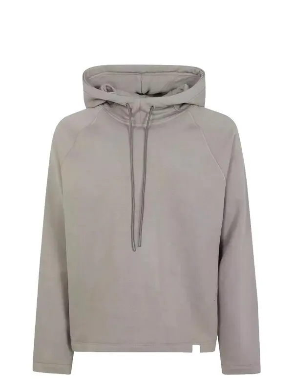 WOC Raglan-sleeve Drawstring Hoodie - Brown