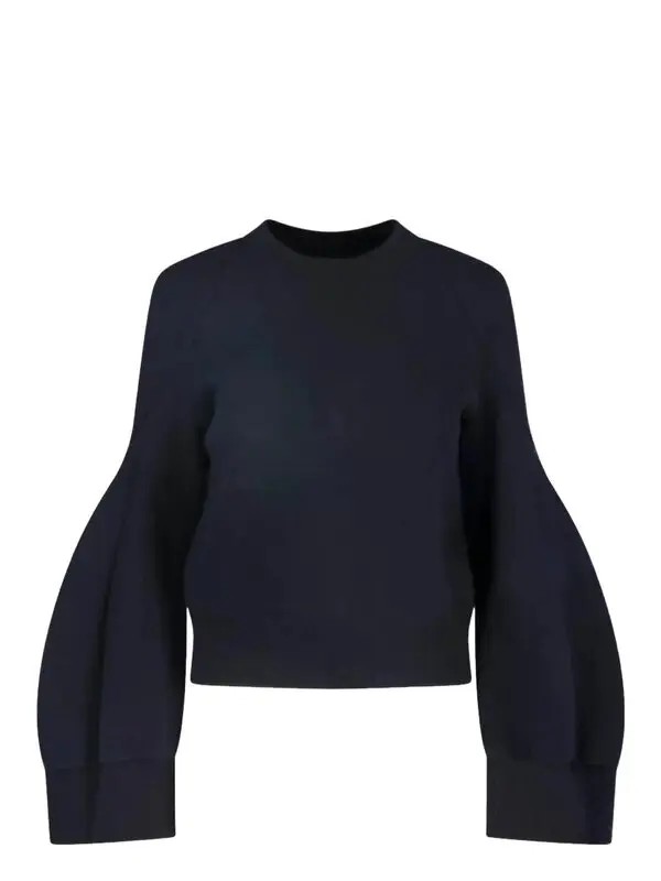 Sacai Balloon-sleeve Crew Neck Sweater - Blue