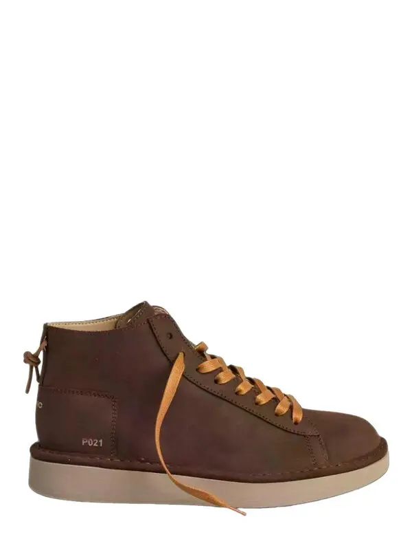 PANCHIC Suede Lace-up Sneakers - Brown
