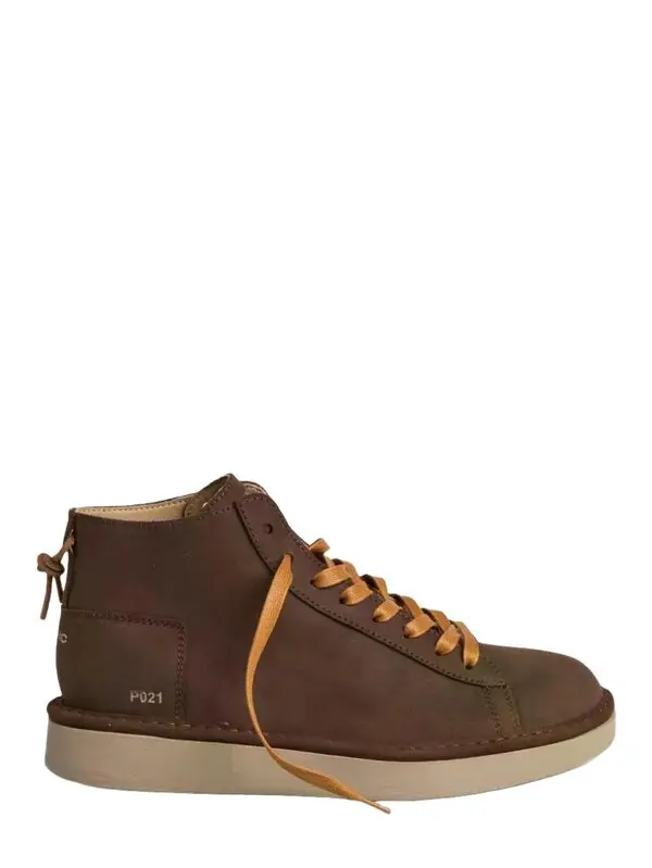 PANCHIC Suede Lace-up Sneakers - Brown