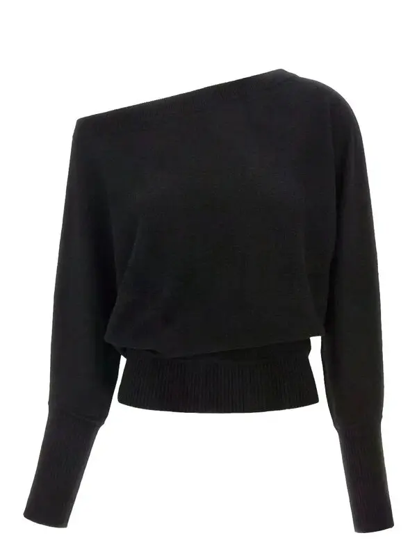 Marella Cashmere Pullover Sweater - Black