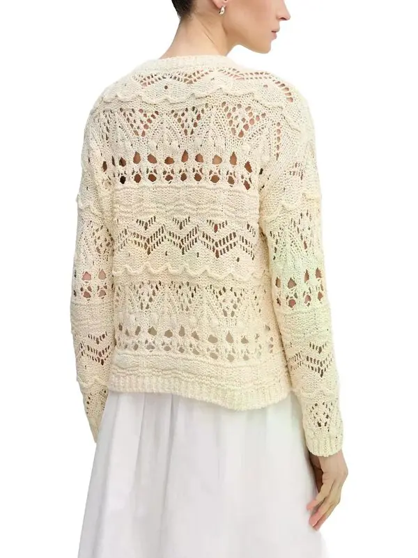 OUI Pointelle-knit Sweater - Neutrals