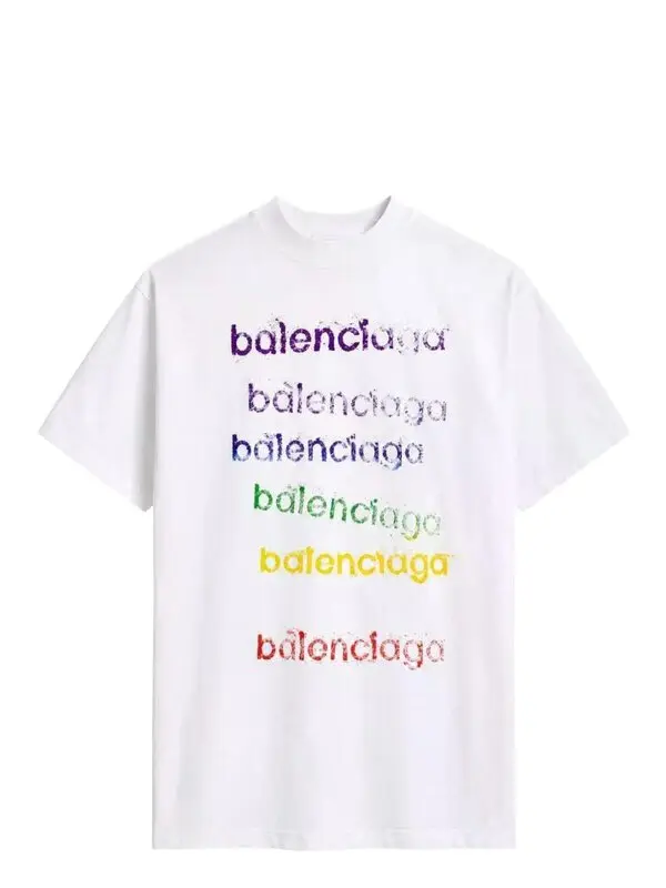 Balenciaga Logo-print T-shirt - White