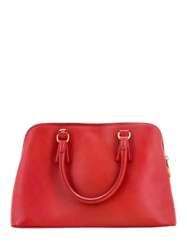 Prada Saffiano Leather Satchel - Red