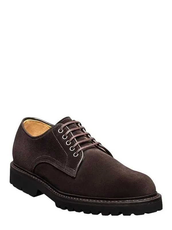 Allen Edmonds Plain-toe Derby Dress Shoe - Bitter Chocolate Suede