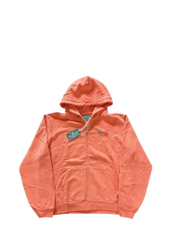 DENIM TEARS America Sportswear Zip Hoodie - Orange