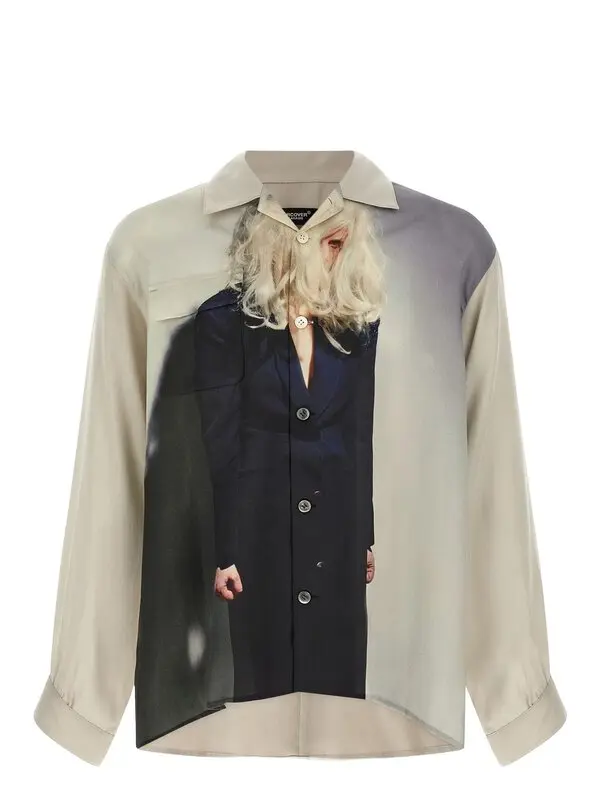Undercover Photo Print Shirt - Beige