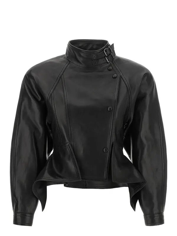 Balmain Iconica Leather Jacket - Black