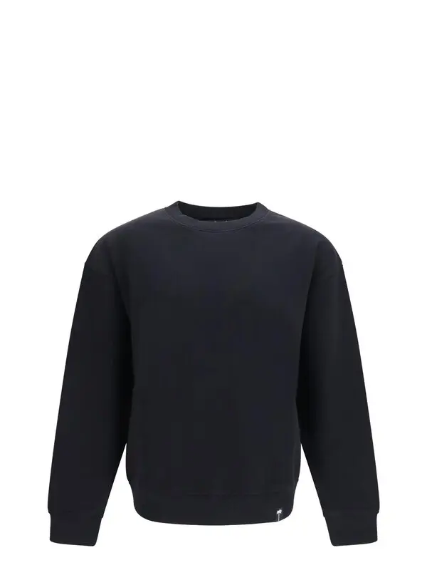 Palm Angels Palm Tree Tatet Weathirt Uniex - Black