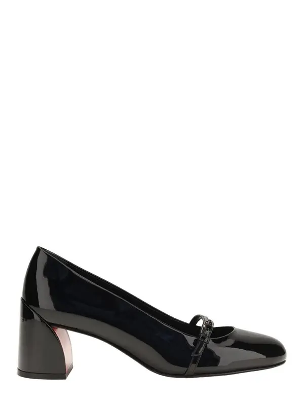 CHRISTIAN LOUBOUTIN Jane Nina Patent Leather Mary Jane Pumps - Black