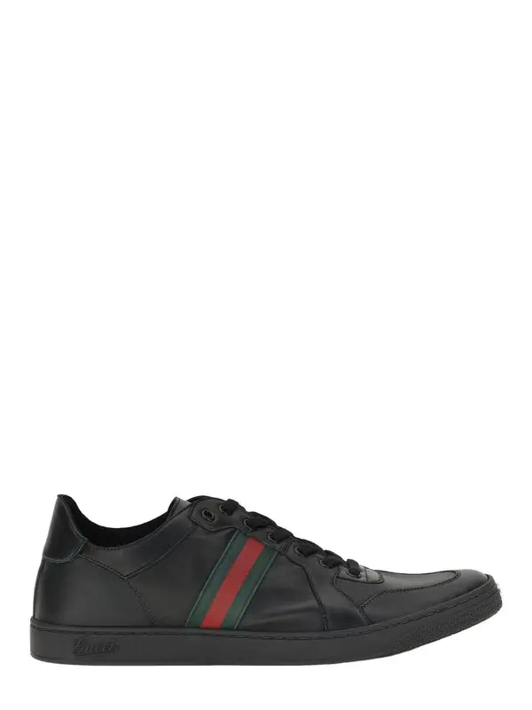 Gucci Stretch Coda Leather Sneakers - Black
