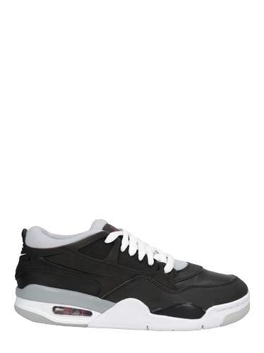 JORDAN Charcoal Leather And Textile Low-top Sneakers - Grey