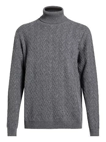ZANONE Virgin Wool And Cashmere Turtleneck Sweater - Grey