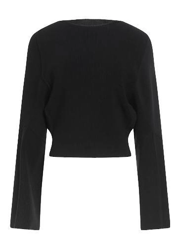 Liviana Conti Virgin Wool Crewneck Sweater - Black