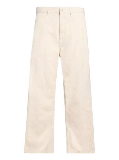 Carhartt Cotton Tapered Jeans With Logo Detail - Beige