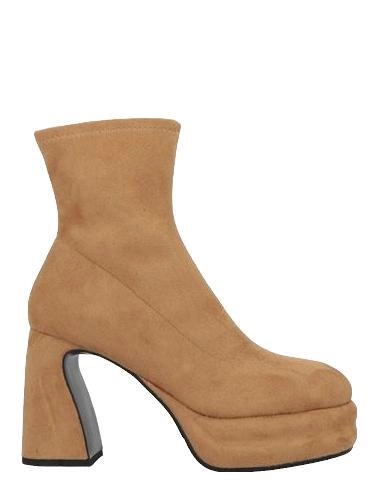 JEANNOT Textile Fibers Ankle Boots - Camel