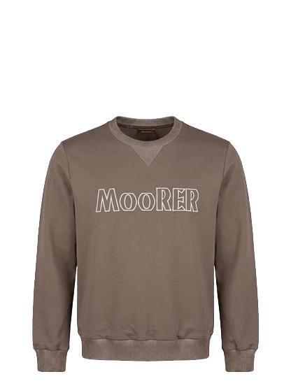 MOORER Sweatshirt With Embroidered Logo - Grey