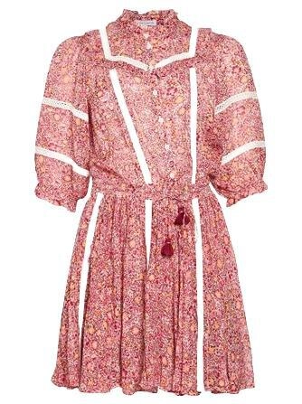 Poupette St Barth Viscose Mini Dress - Pink