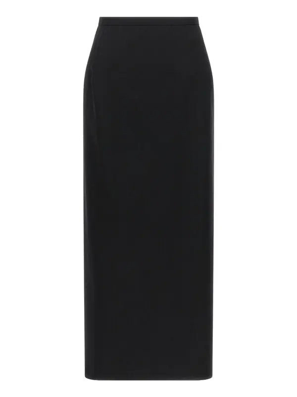 Magda Butrym Straight-cut Wool Maxi Skirt - Black