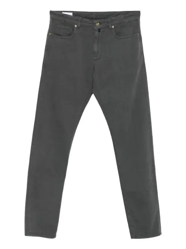 Incotex Belt-loop Five-pocket Trousers - Grey