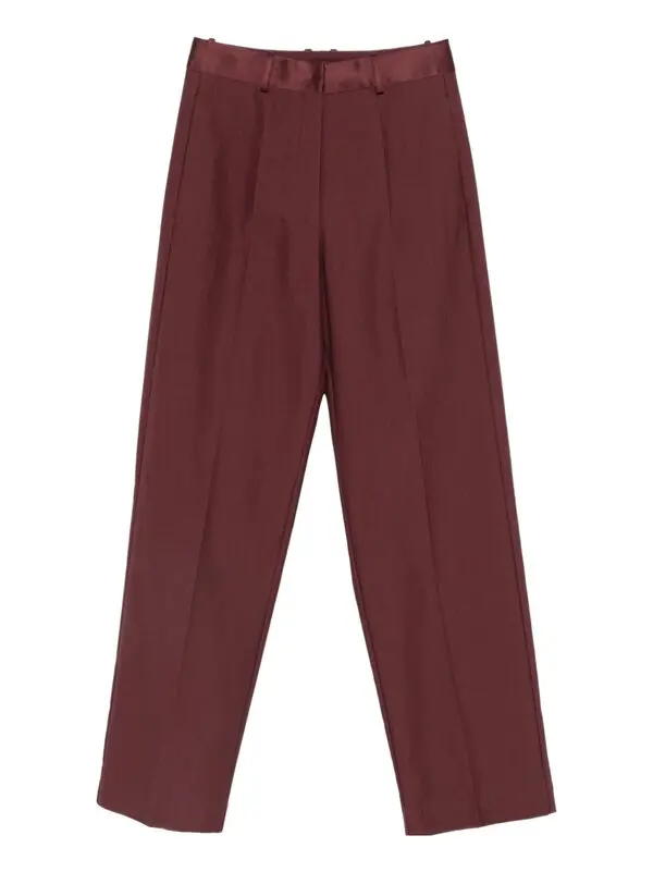 FORTE_FORTE Belted Trousers - Red