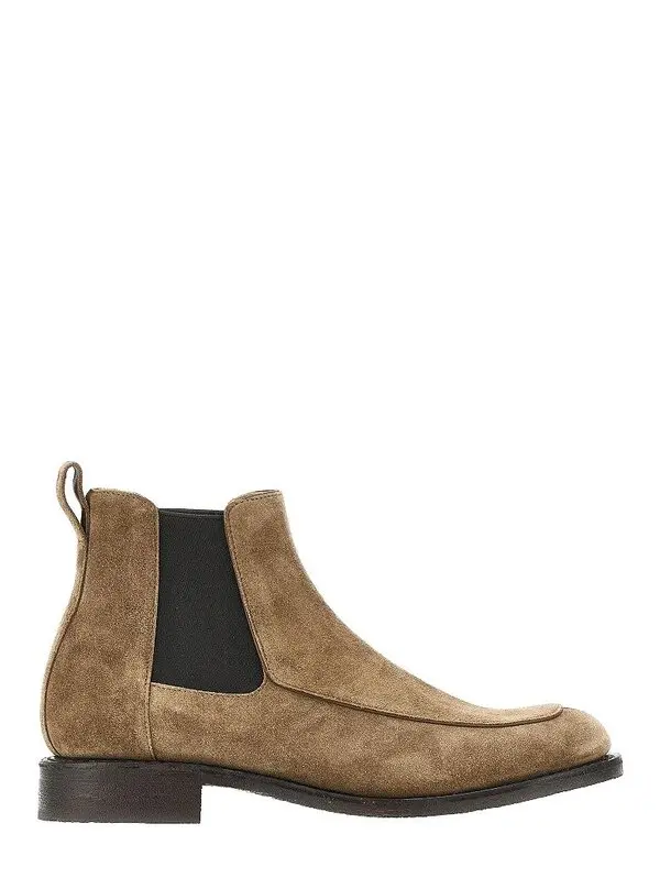 Church's Suede Leather Chelsea Boots - Brown