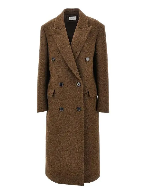 THE ROW Bamira Double-breasted Coat - Brown