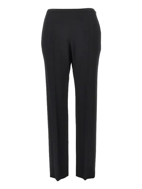 THE ROW Cyril Twill Cigarette Pants - Black