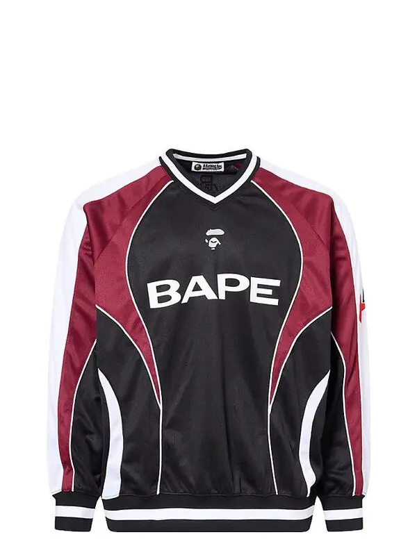 A BATHING APE Long Sleeve Mesh T-shirt - Black