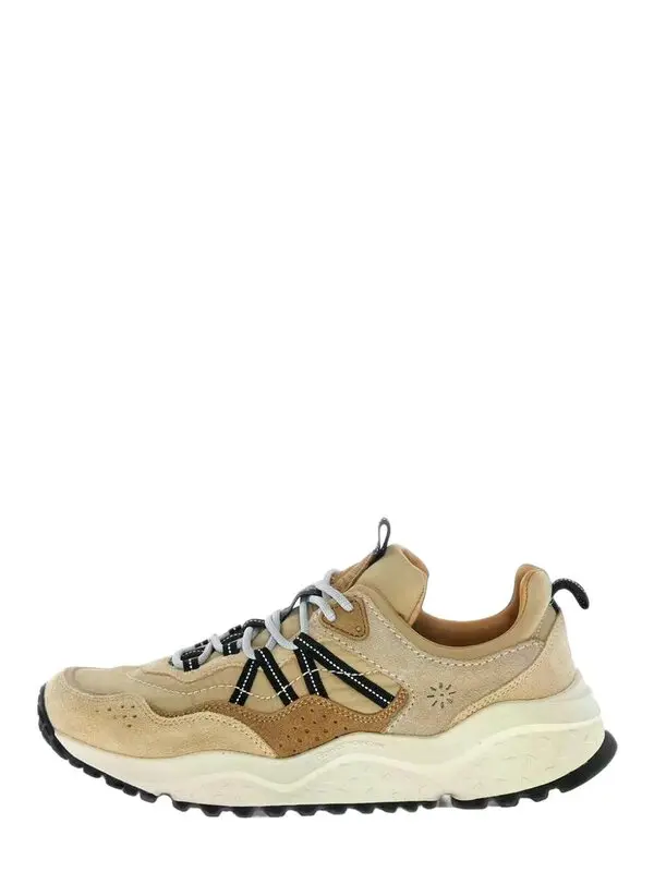 FLOWER MOUNTAIN Sanchia Panelled Sneakers - Neutrals