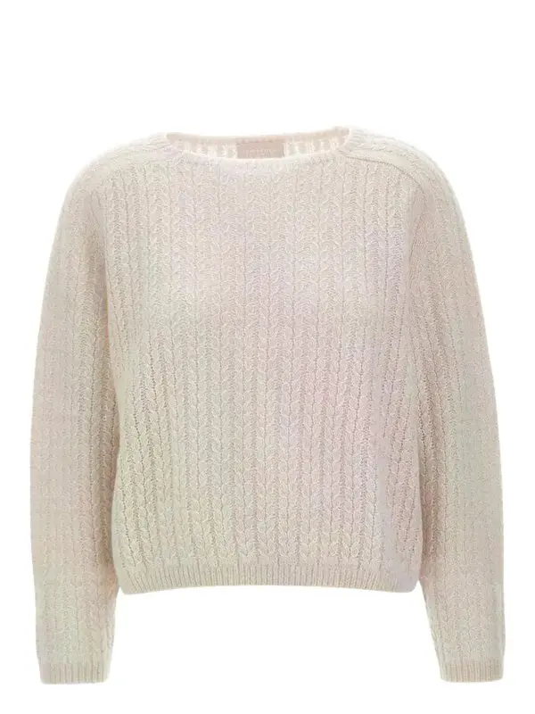 Hemisphere Cable-knit Oversized Sweater - Neutrals