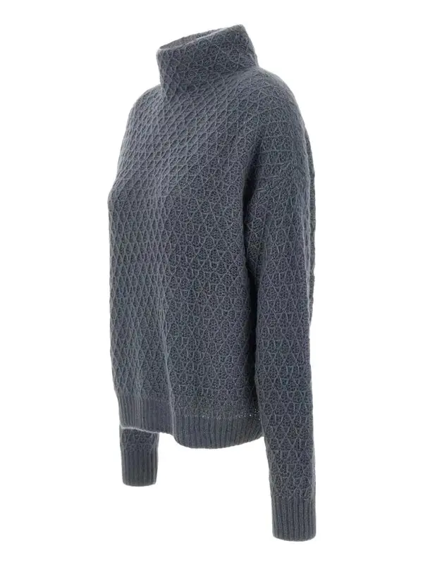 Hemisphere Cable-knit Sweater - Blue