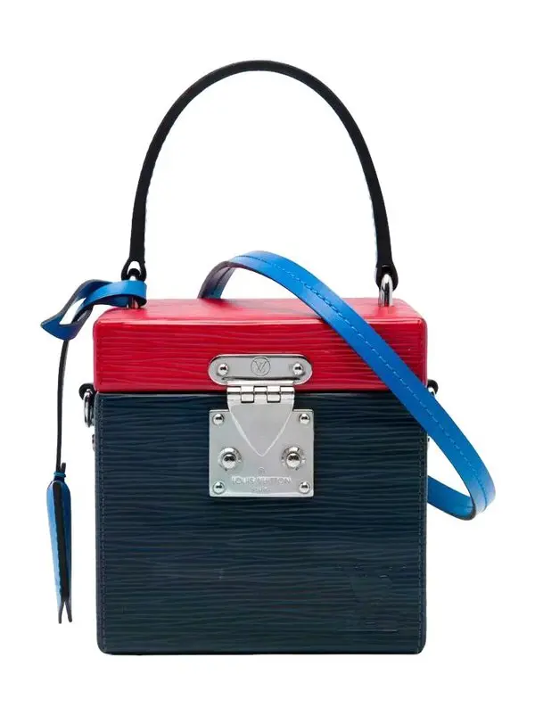 LOUIS VUITTON Tricolor Epi Leather Bleecker Box Vanity Bag - Blue