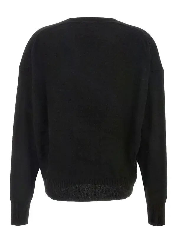 Marella V-neck Sweater - Black