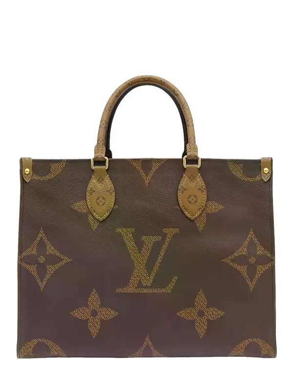 LOUIS VUITTON Monogram Giant Onthego Mm Satchel - Brown