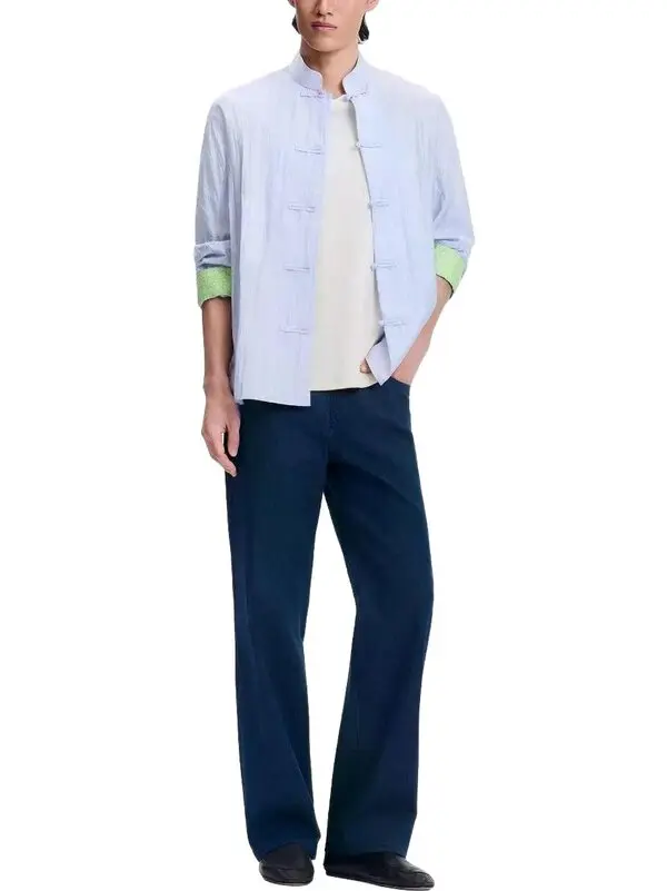 Shanghai Tang Relaxed Straight-leg Jeans - Blue