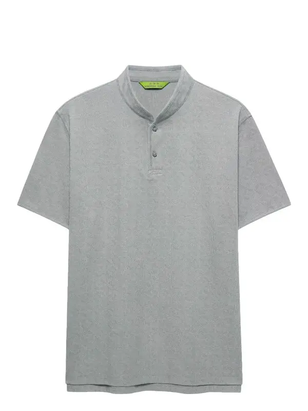 Shanghai Tang Fortune Jacquard Polo Shirt - Grey
