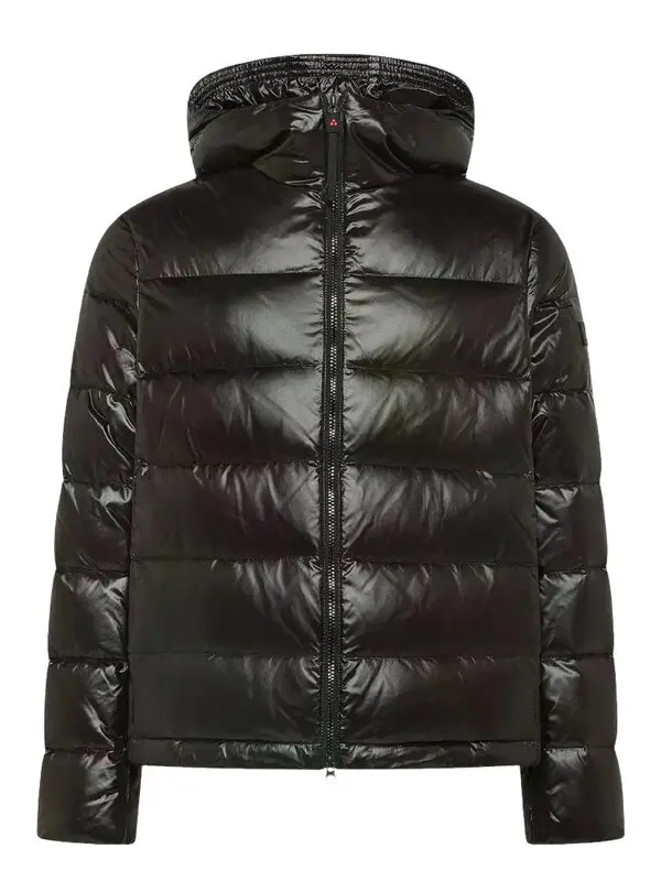 Peuterey Quilted Hooded Down Jacket - Black