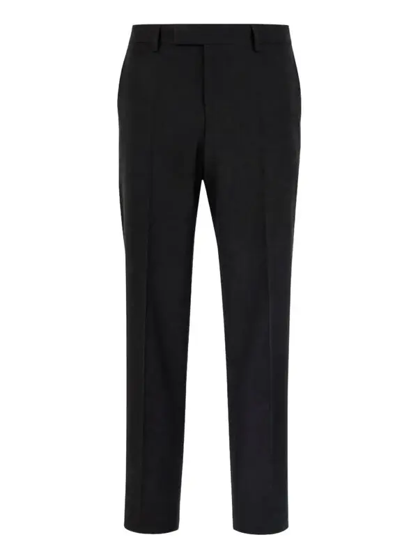 Hugo Genius Slim-fit Virgin Wool Twill Trousers - Black